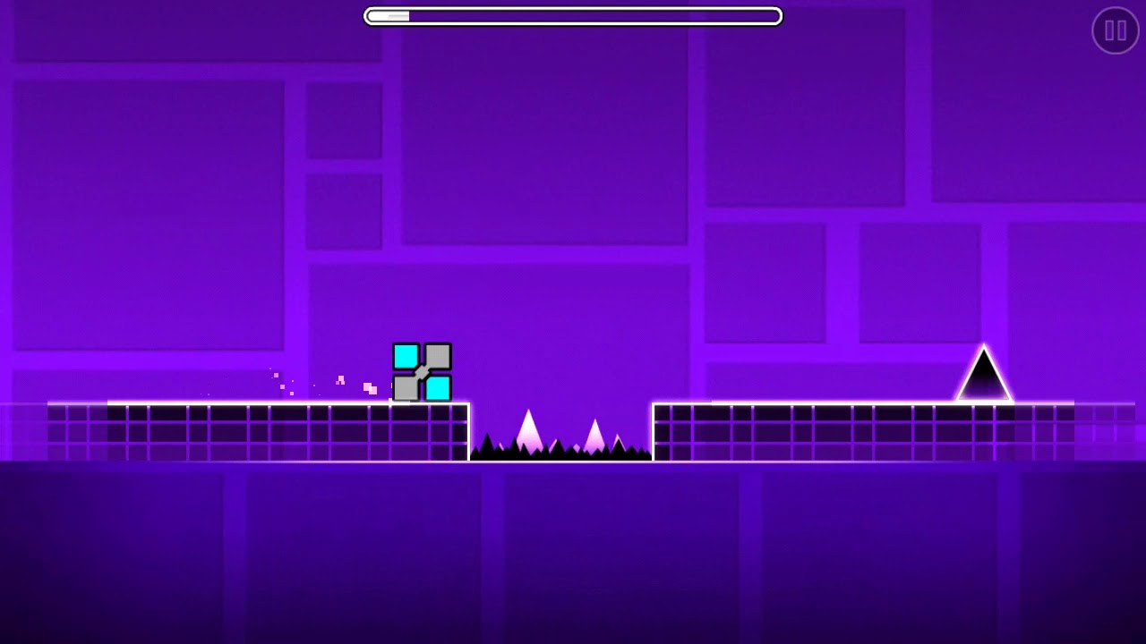 Geometry Dash Stage #1 stereo madness - YouTube