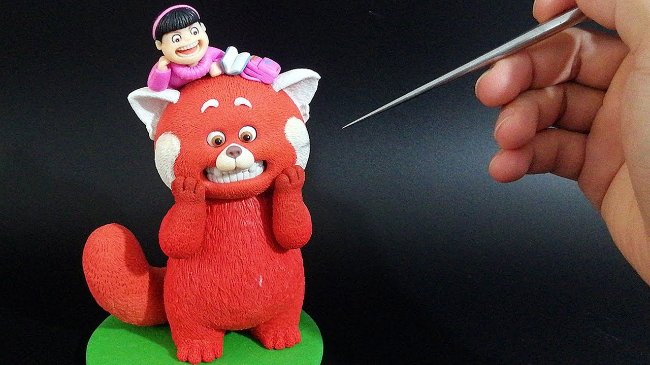 Sculpting Turning Red with polymer clay | ClayWorld - YouTube