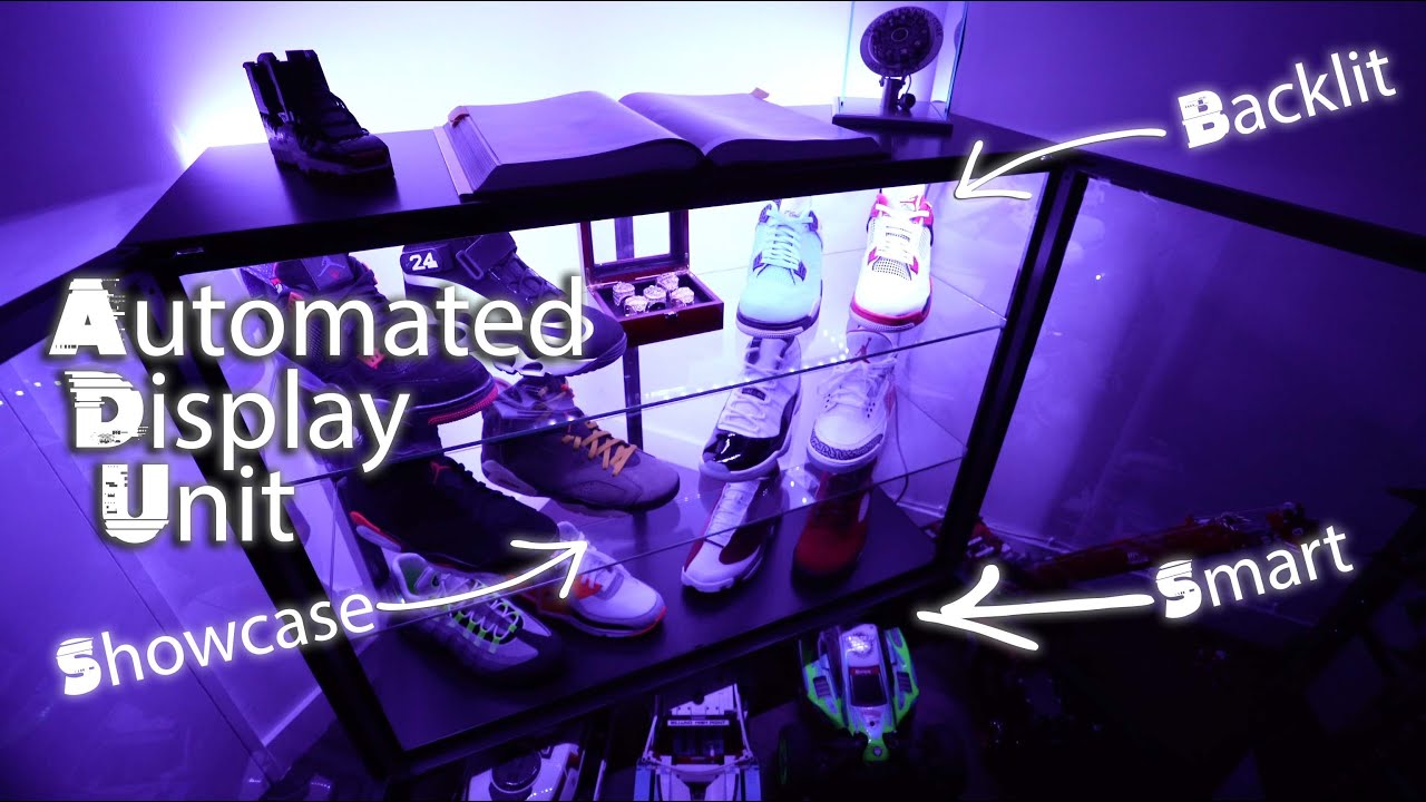 Air Jordan Sneaker display case - YouTube