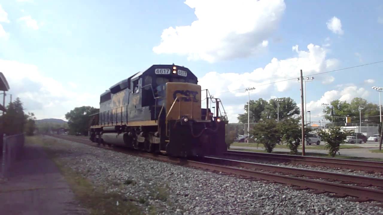 MUST SEE! CSX 4617 thru St. Albans - YouTube