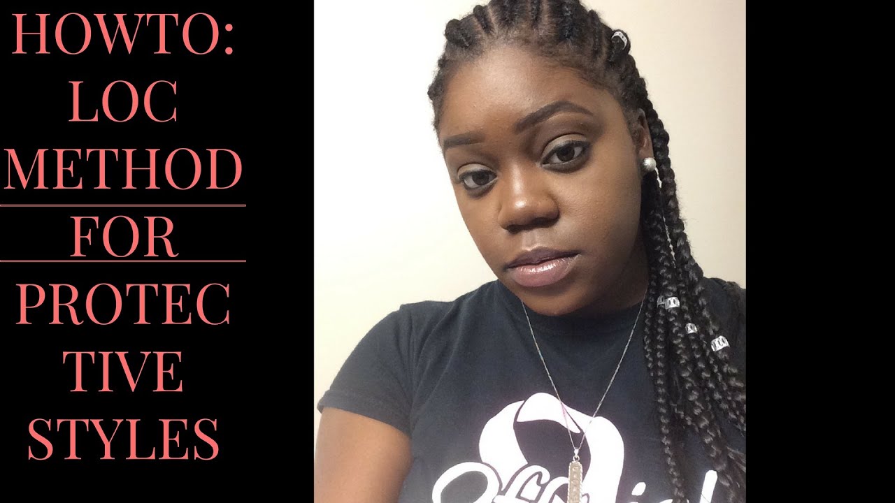 How To Do The LOC Method on Natural Hair for protective styles - YouTube