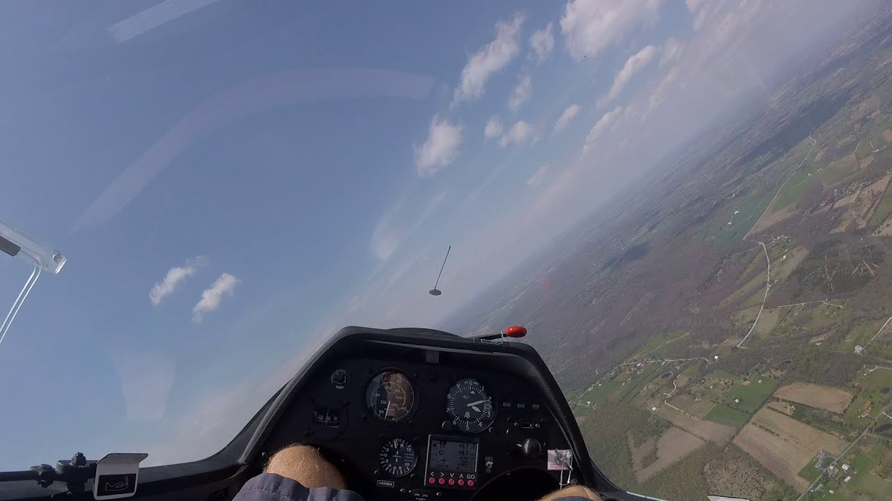 ASK-21 Glider FPV Flight Lesson (Glider Pilot Video) USA Student - YouTube