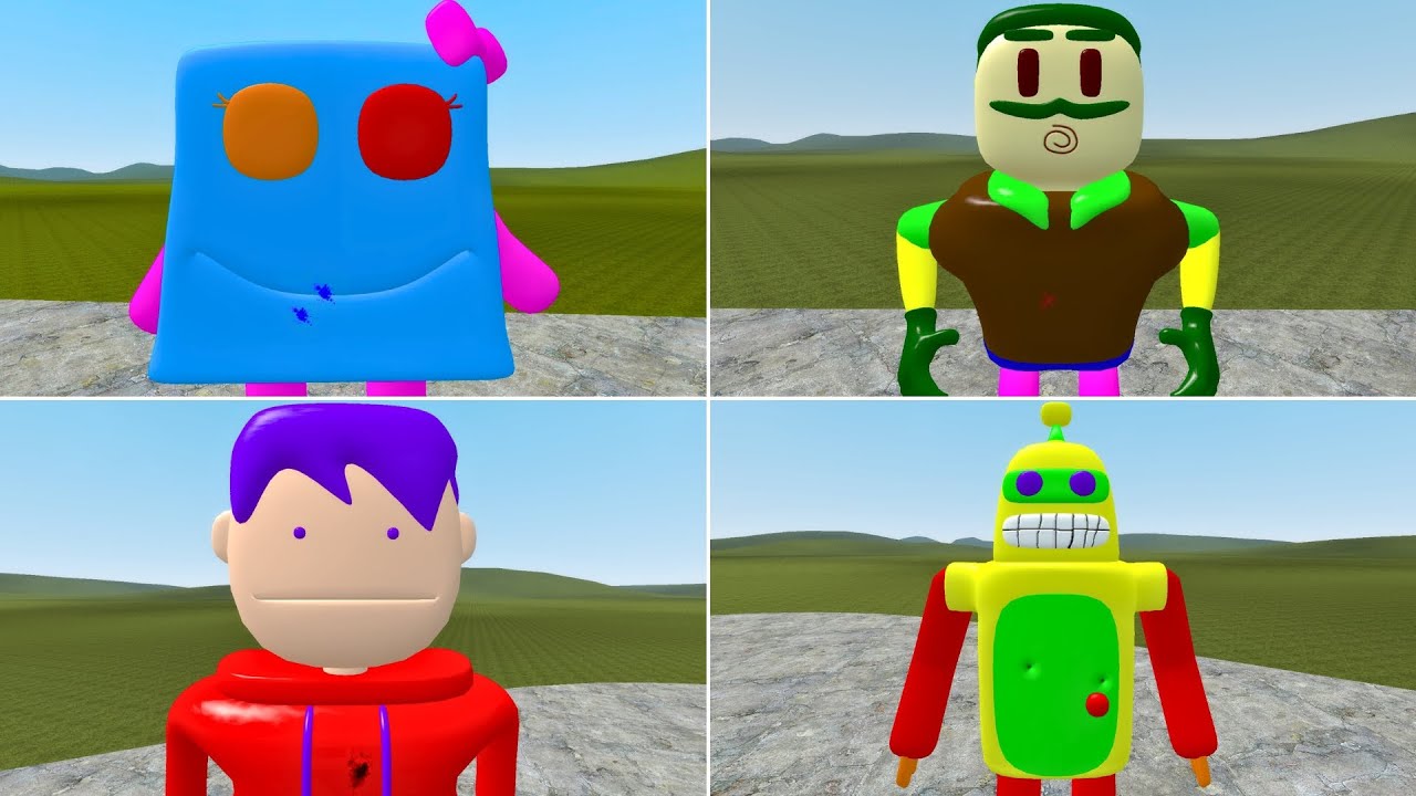 PLAYING AS NEW COLOR UPDATE 3D MEMES NEXTBOTS IN Garry's Mod - YouTube