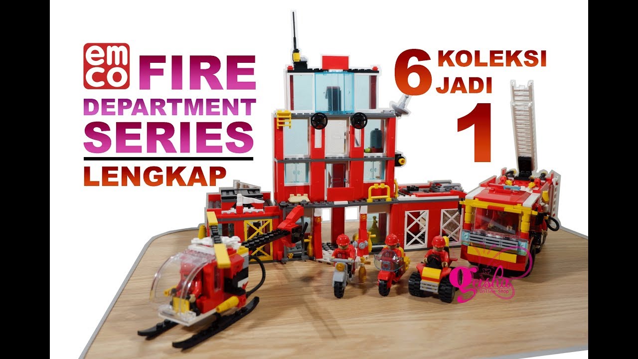 EMCO BRIX 8680 - Fire Department Series 6 in 1 (Koleksi Lengkap) - YouTube