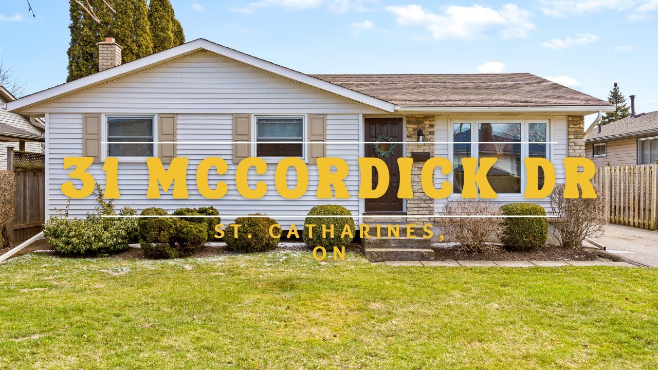 31 McCordick Dr, St. Catharines, on | Connie Rosenblatt - YouTube