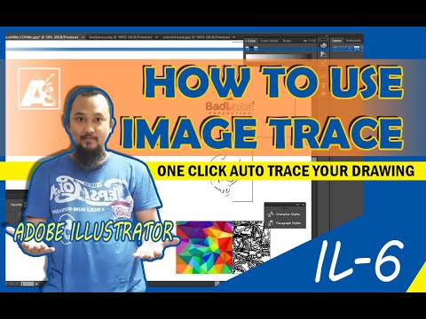 How to use the Auto Trace in illustrator - YouTube
