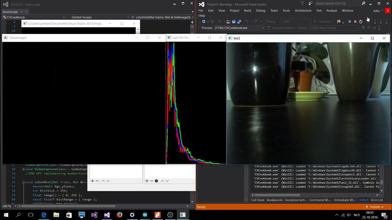 Movement Detection and Tracking Opencv C++ Embedded Visual Design - YouTube
