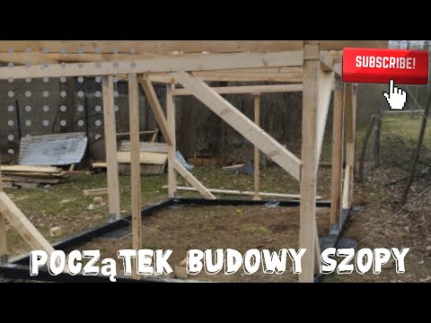 Początek budowy szopy dla owiec - YouTube