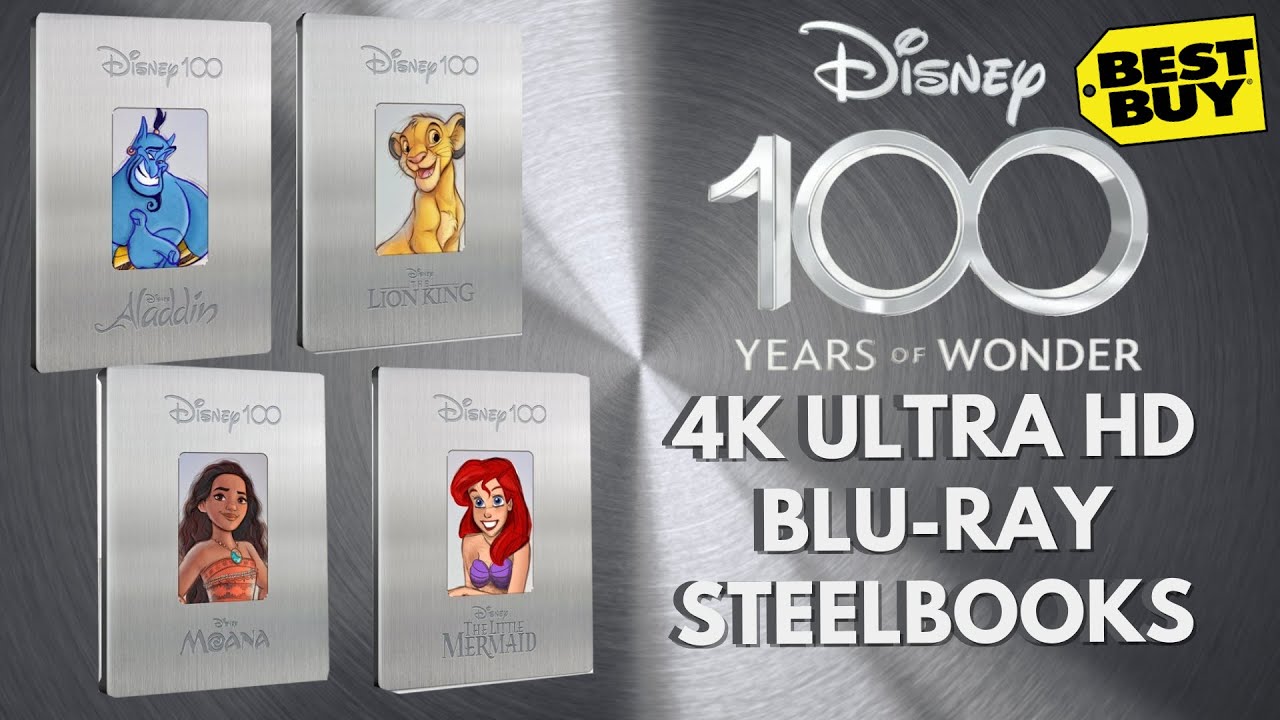 Disney 100 - Disney Best Buy 4K Steelbooks: Aladdin / The Lion King ...