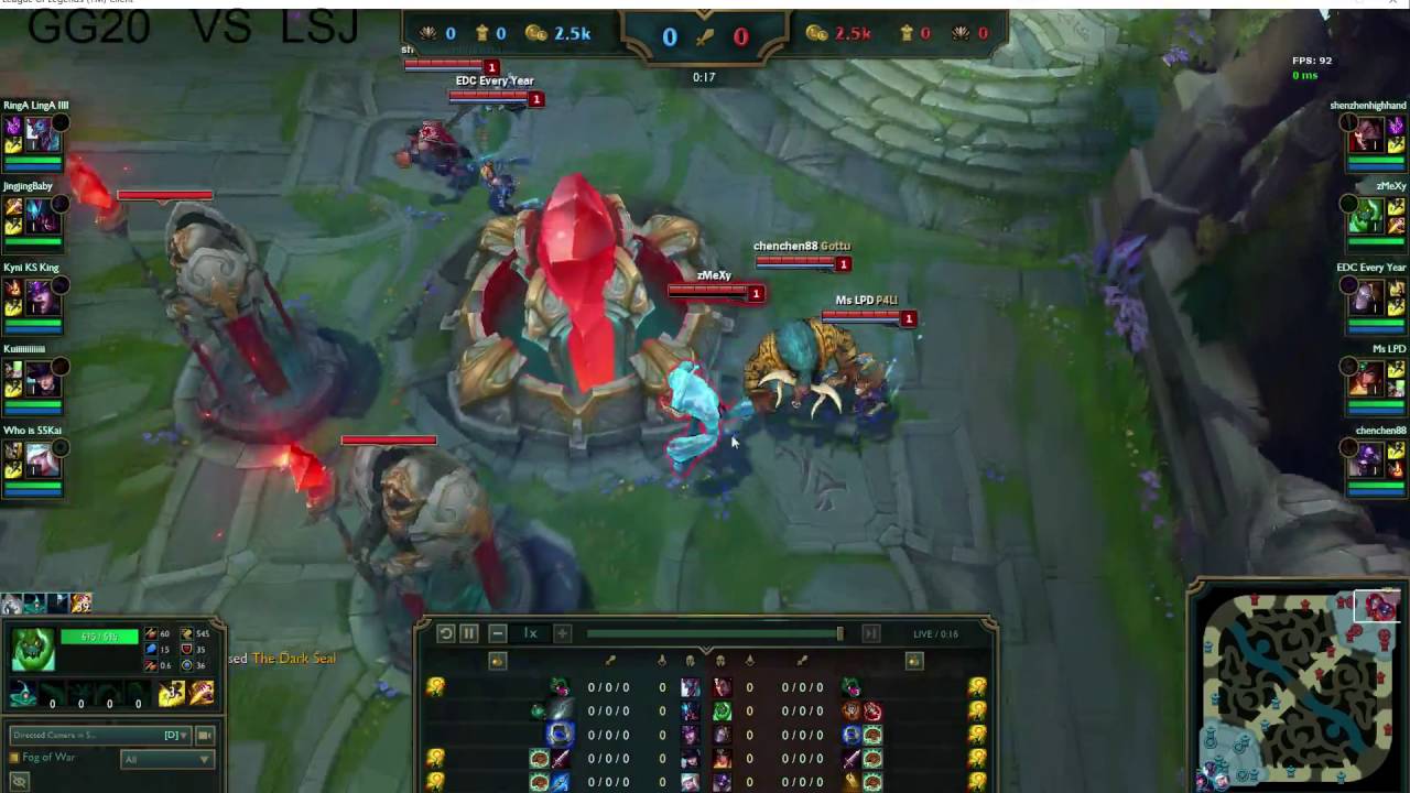 【SD LOL争霸赛】四强赛 GG20 VS LSJ 第二场 - YouTube