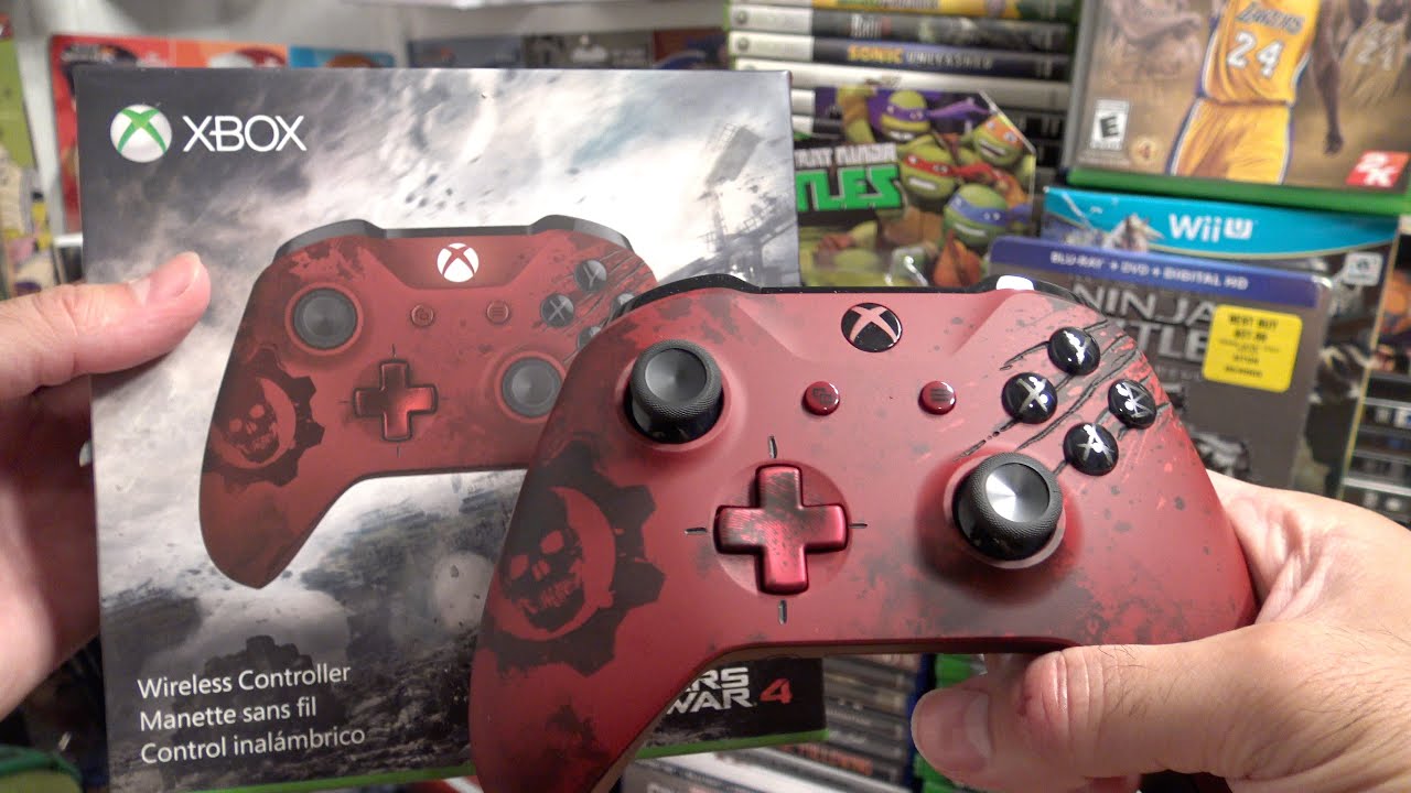 Gears of War 4 Crimson Omen Limited Edition Controller UNBOXING ...