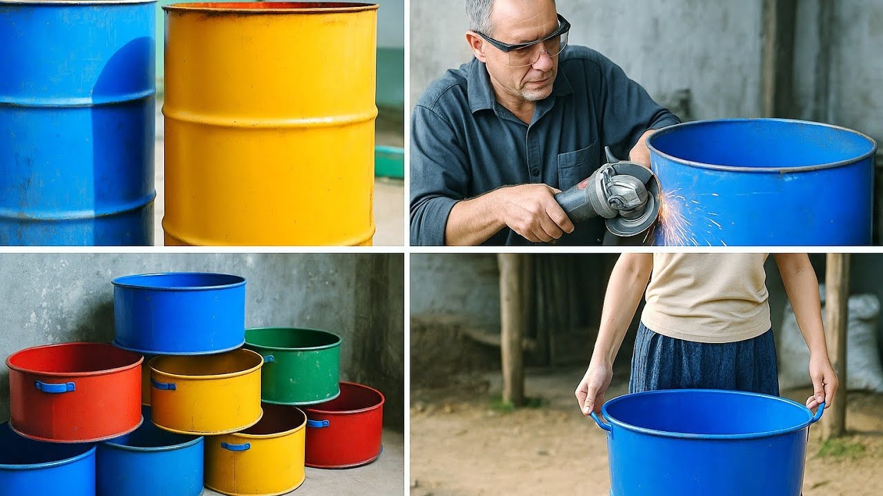 You Won’t Believe This Barrel Transformation! DIY Upcycling Magic - YouTube