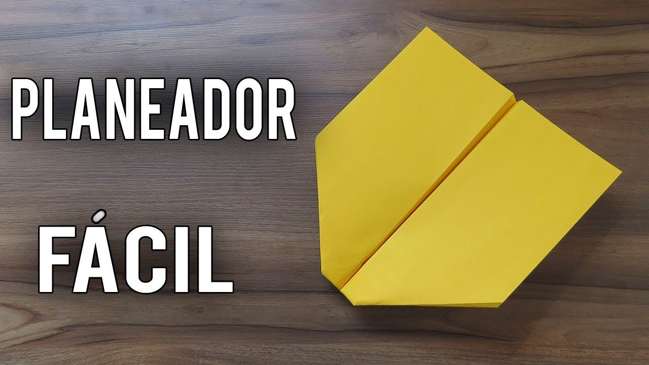 Como Hacer un Avión Planeador de Papel Super Fácil que Vuela - Avión de ...