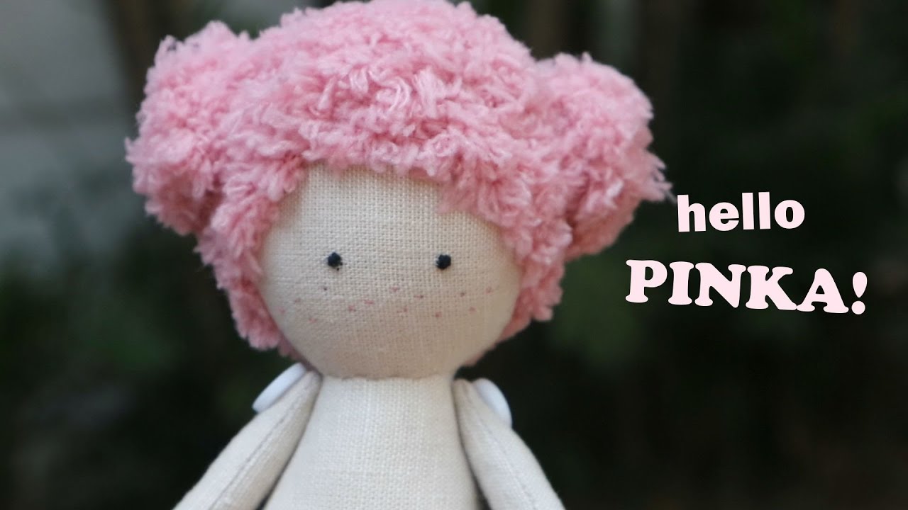 How to Make Pinka Doll : Hair and Face - YouTube