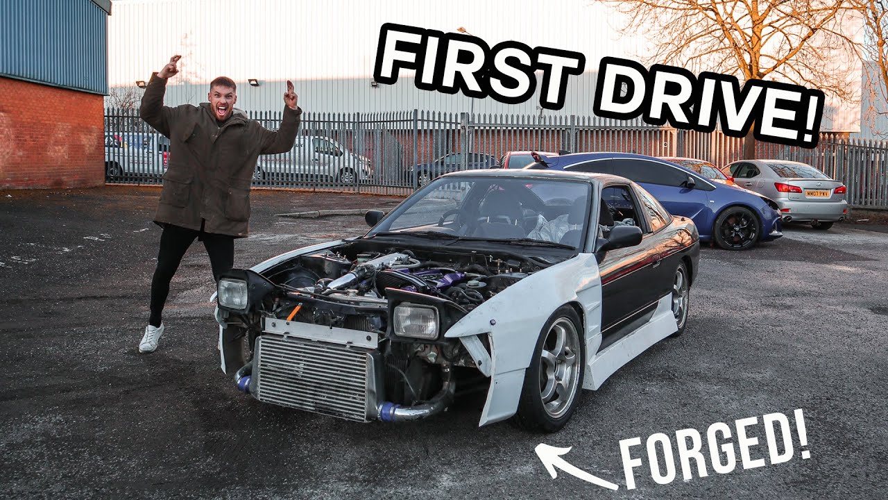 FIRST DRIVE of the BUILT S13 200sx! - YouTube