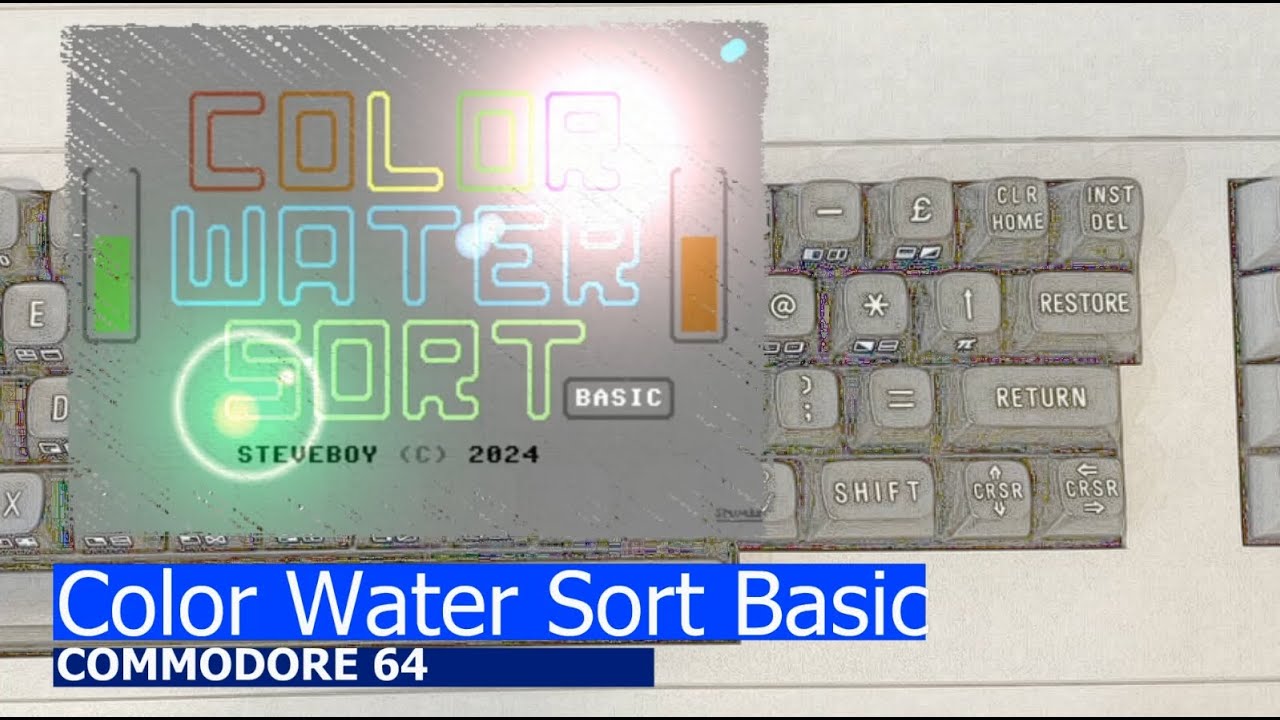 Commodore 64 -=Color Water Sort Basic=- - YouTube