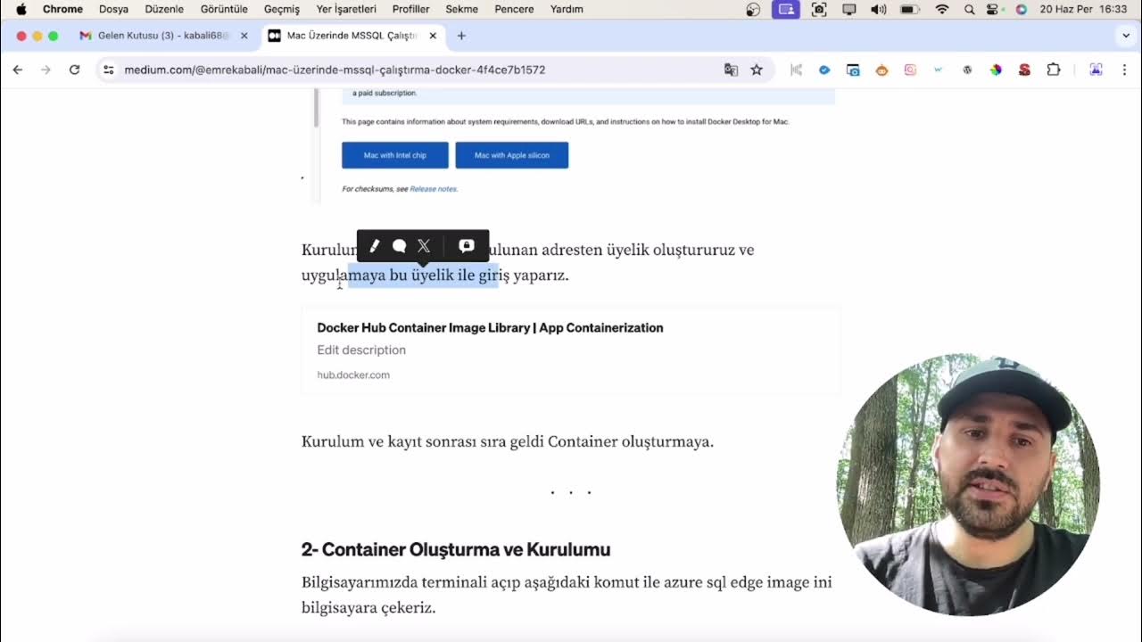 MacOs ile Microsoft Sql Server & Management Studio& Azure Data Studio - YouTube