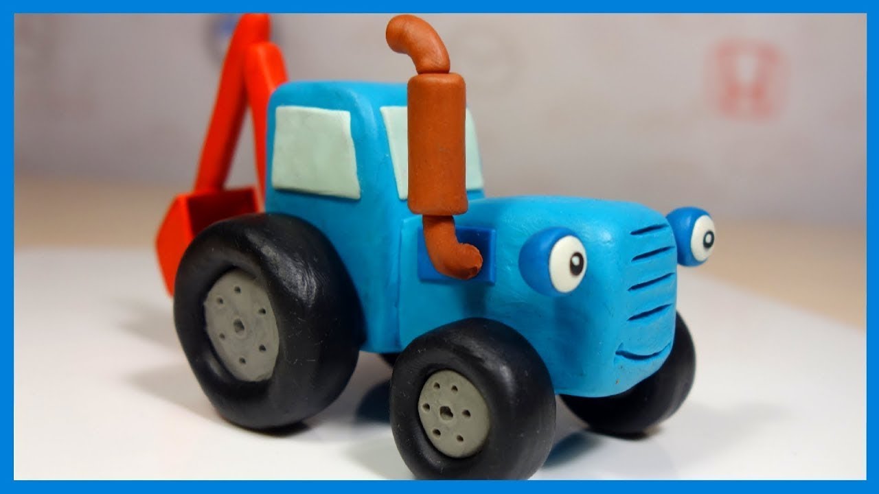 Tractor in plasticine. Specialized Machinery Tractor in clay 👉 Happy ...