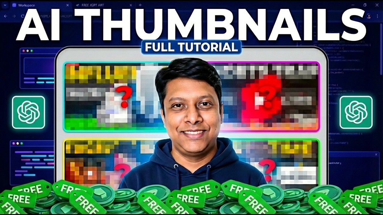 How to make YouTube THUMBNAILS with ChatGPT AI (100% FREE & Fast) - YouTube