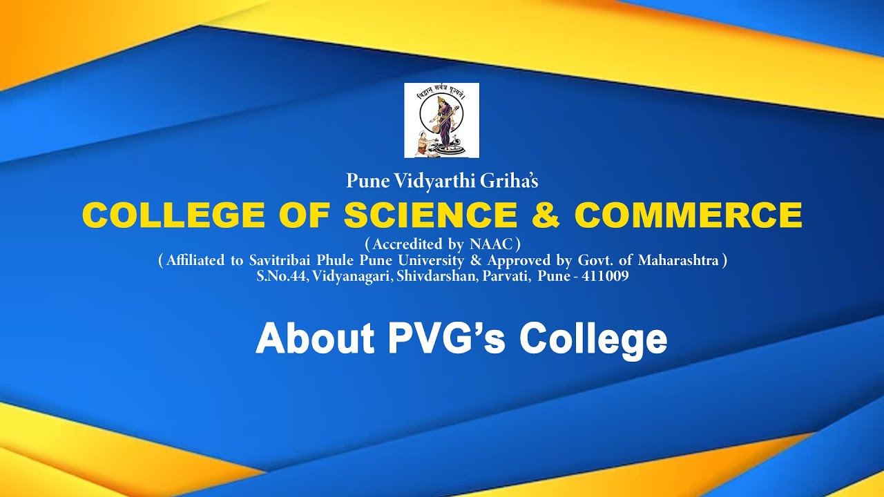 About PVG’s College of Science & Commerce, Pune - 9 - YouTube