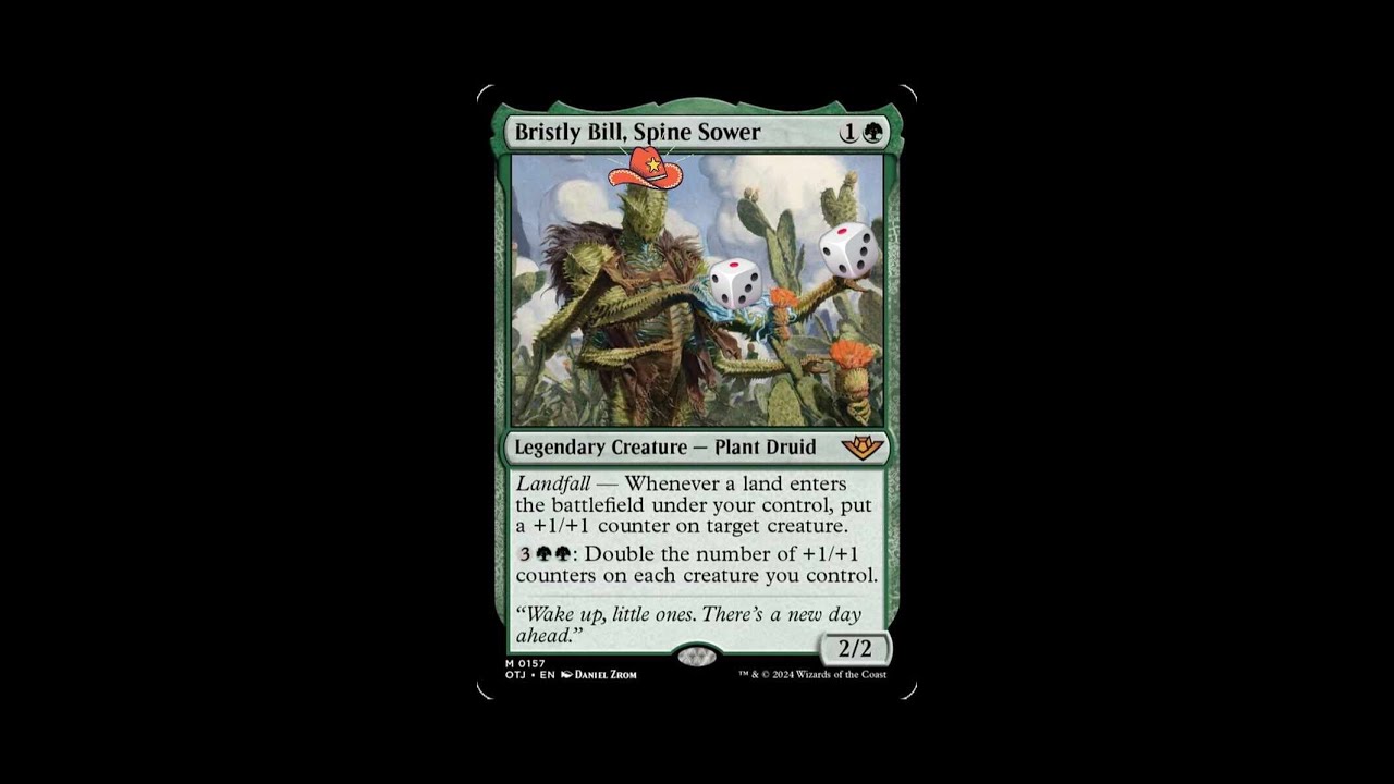 Bristly Bill, Spine Sower - +1/+1 counter creatures & friends - YouTube