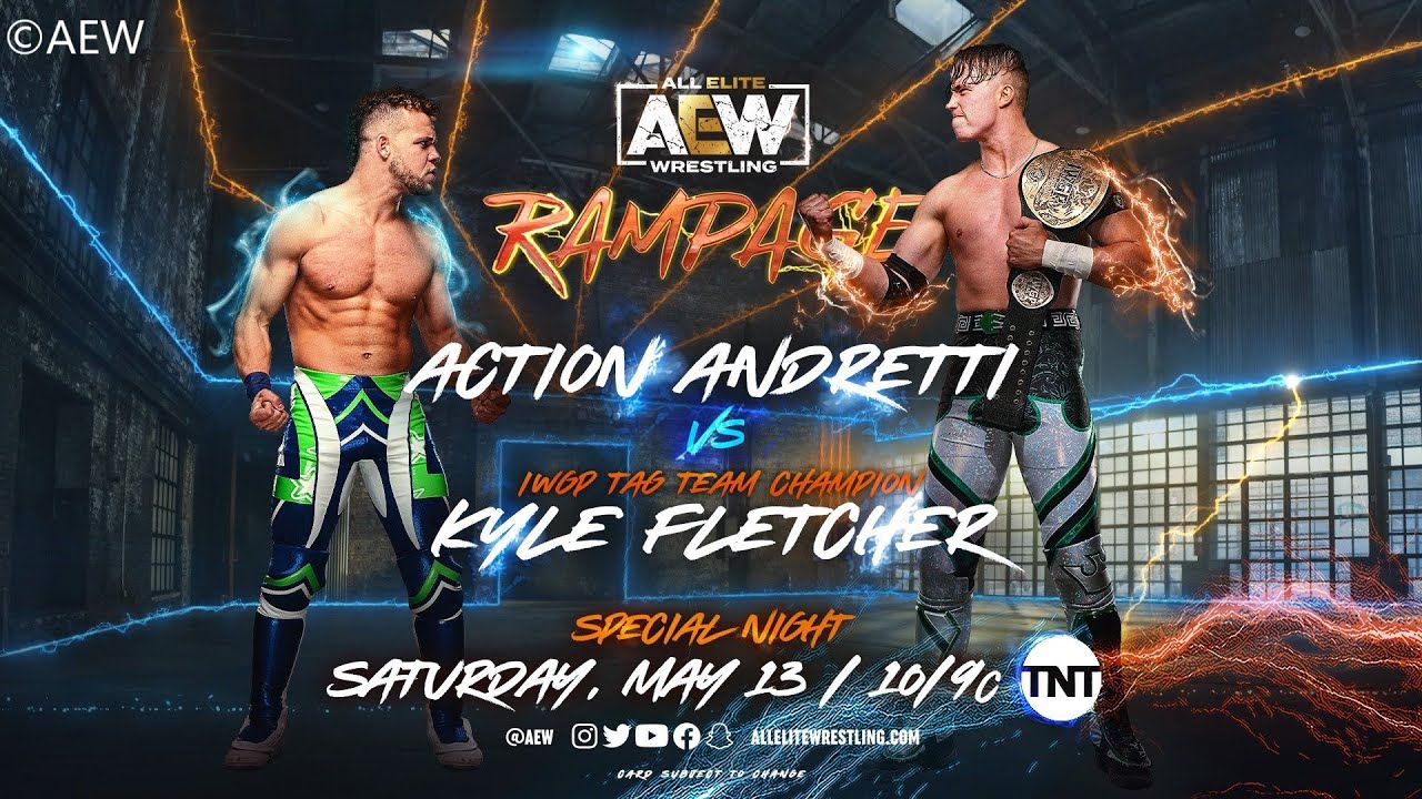 Kyle Fletcher vs Action Andretti / Singles Match / AEW Rampage #94 ...