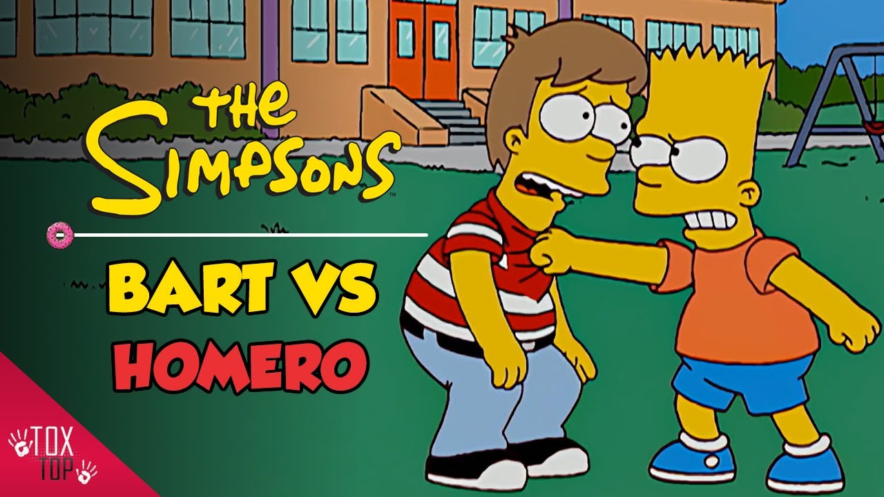 Bart es más Fuerte que Homero de Joven | Los Simpson - YouTube