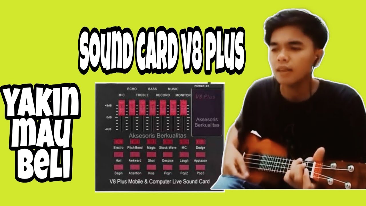 Unboxing SOUND CARD V8 PLUS v8 plus mobile & computer live sound card ...