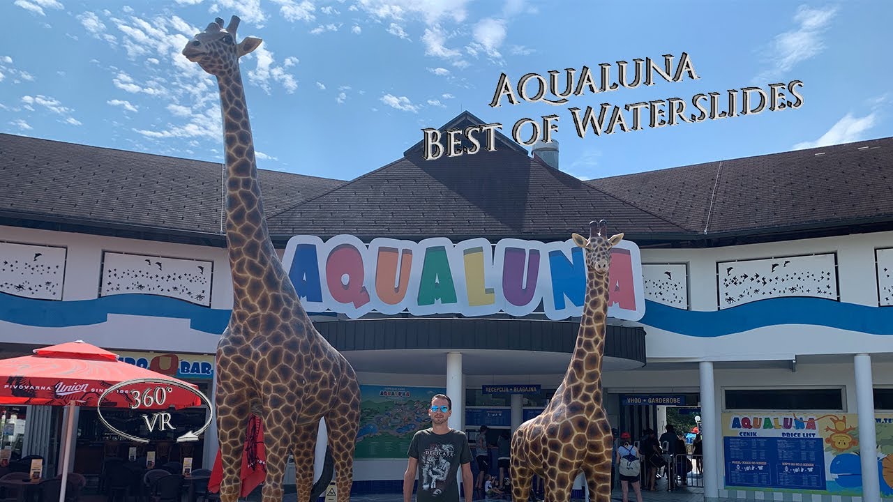 Aqualuna Best of Waterslides 360° VR POV Onride - YouTube