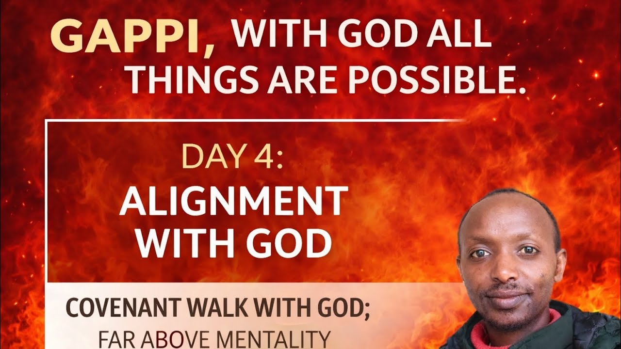 ALIGNMENT WITH GOD//COVENANT WALK WITH GOD; FAR ABOVE MENTALITY-DAY 4 ...