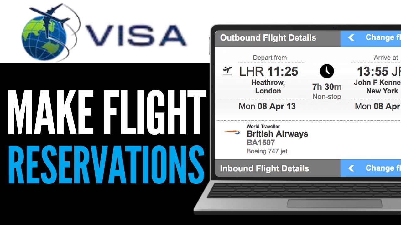 How To Make a Flight Reservation Online Without Paying (For Visa ...