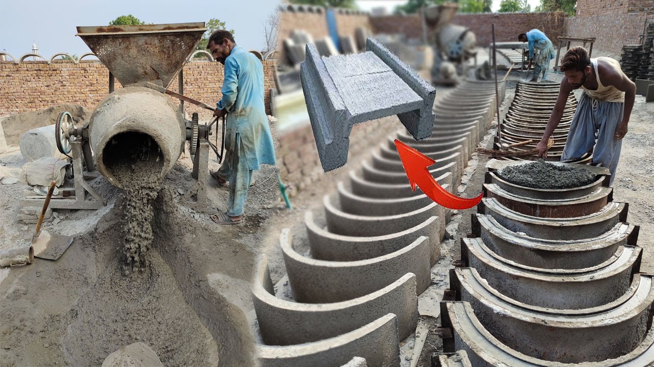 Concrete Slab making in factory process | Concrete Slab Manufacturing ...