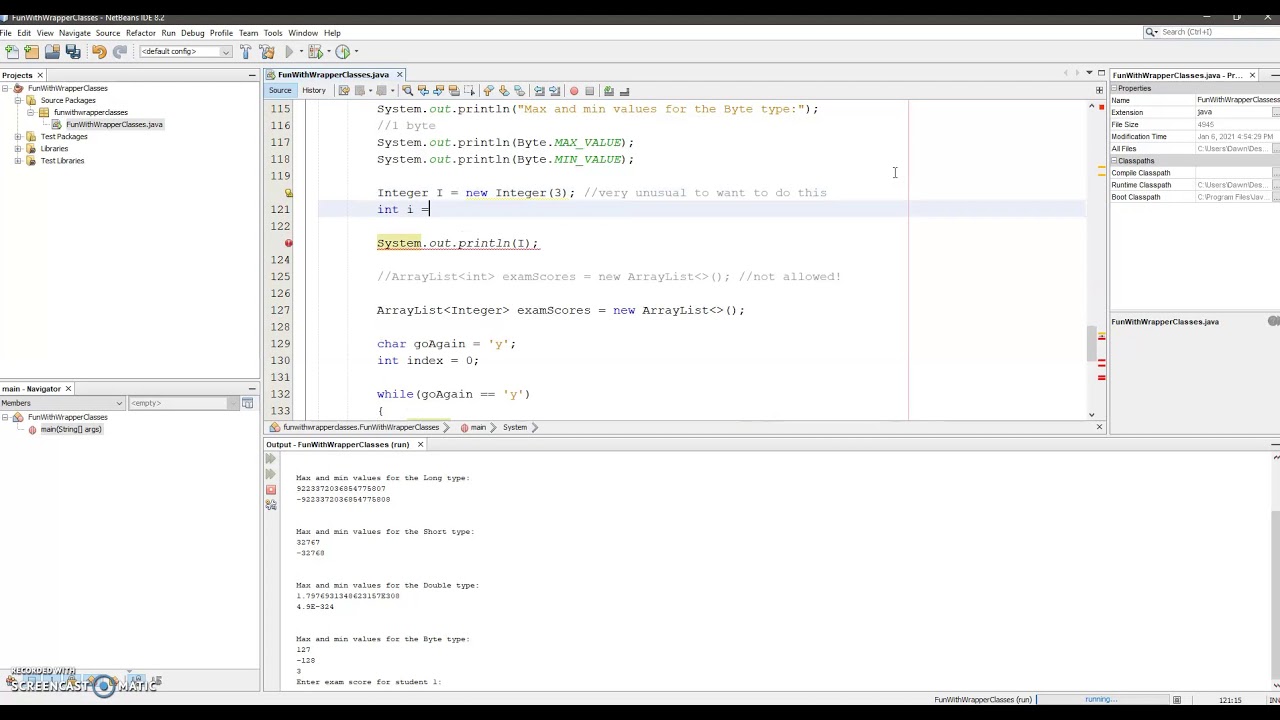 Numeric Wrapper Classes - YouTube