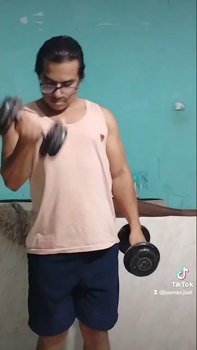 Rutina biceps peso 10kg - YouTube