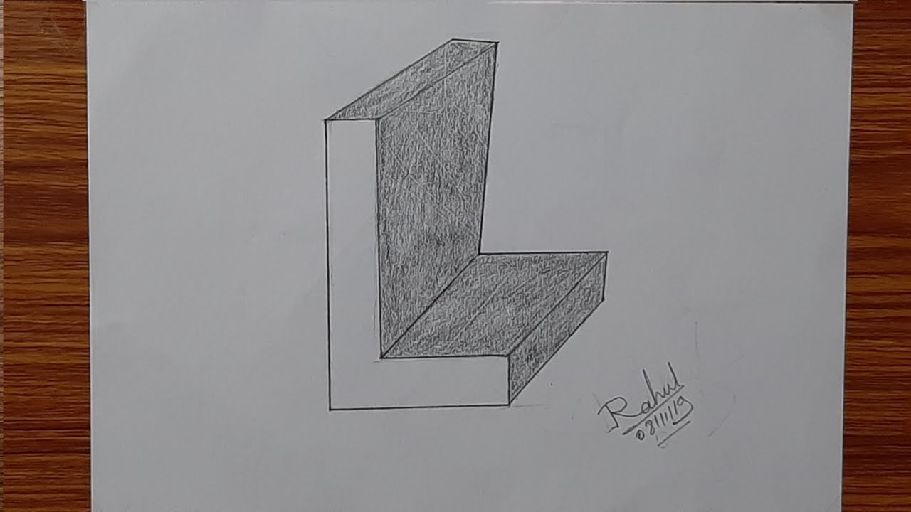 Very Easy How To Draw 3D Capital Letter L YouTube very-easy-how-to-draw-3d-capital-letter-l-youtube