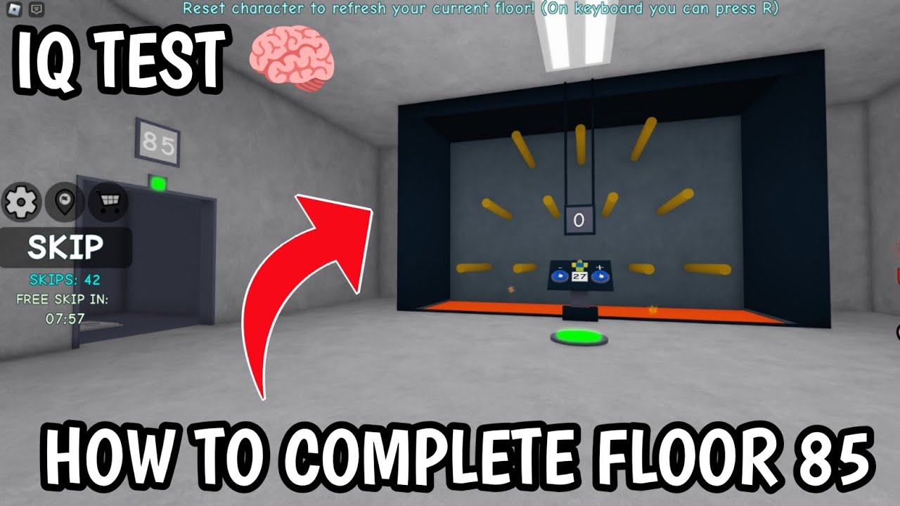 How To Complete Floor 85 In IQ TEST 🧠 Roblox | Floor 85 Answer - YouTube