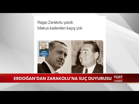 Cumhurbaşkanı Erdoğan'dan Zarakolu'na Suç Duyurusu