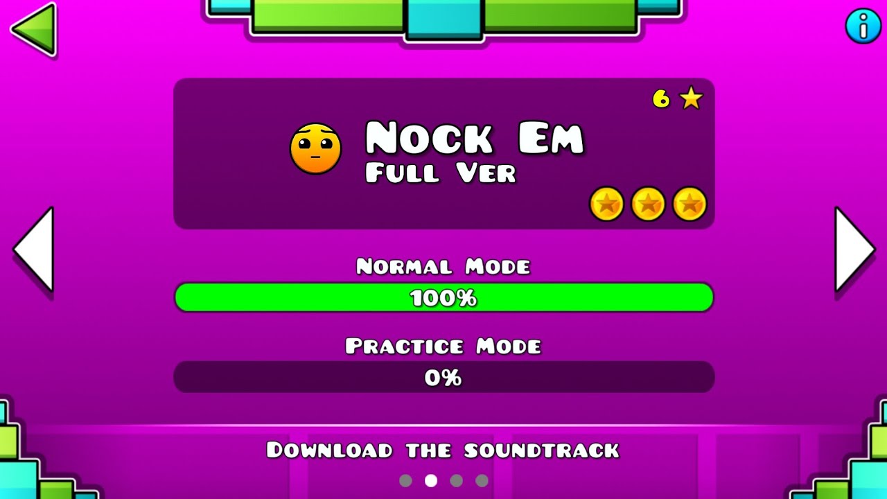 NOCK EM FULL VERSION - GEOMETRY DASH - @losersgameplays - YouTube