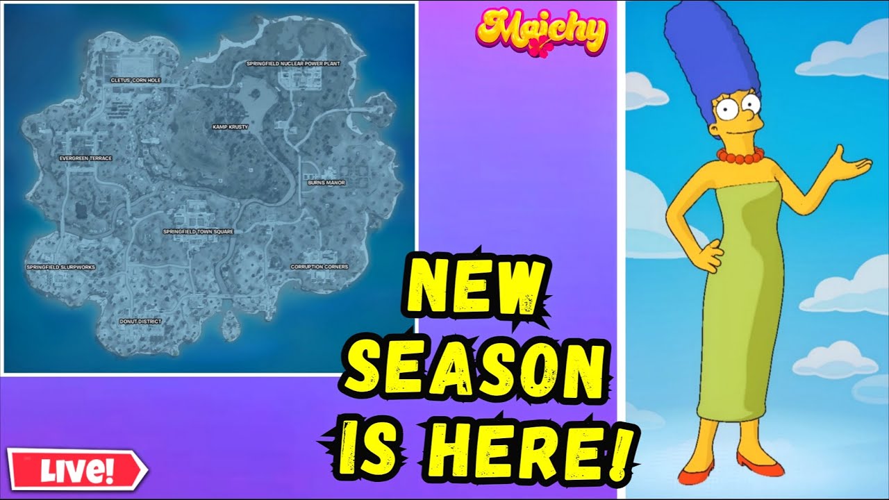 🔴 What's New In The Simpson Season? Fortnite Gameplay - YouTube