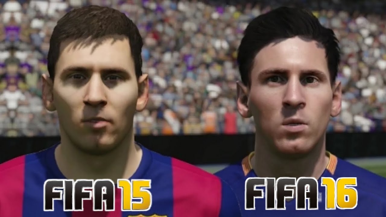 FIFA 15 VS FIFA 16 GRAPHICS COMPARISON, PLAYERS MODEL, GAMEPLAY, FPS ...