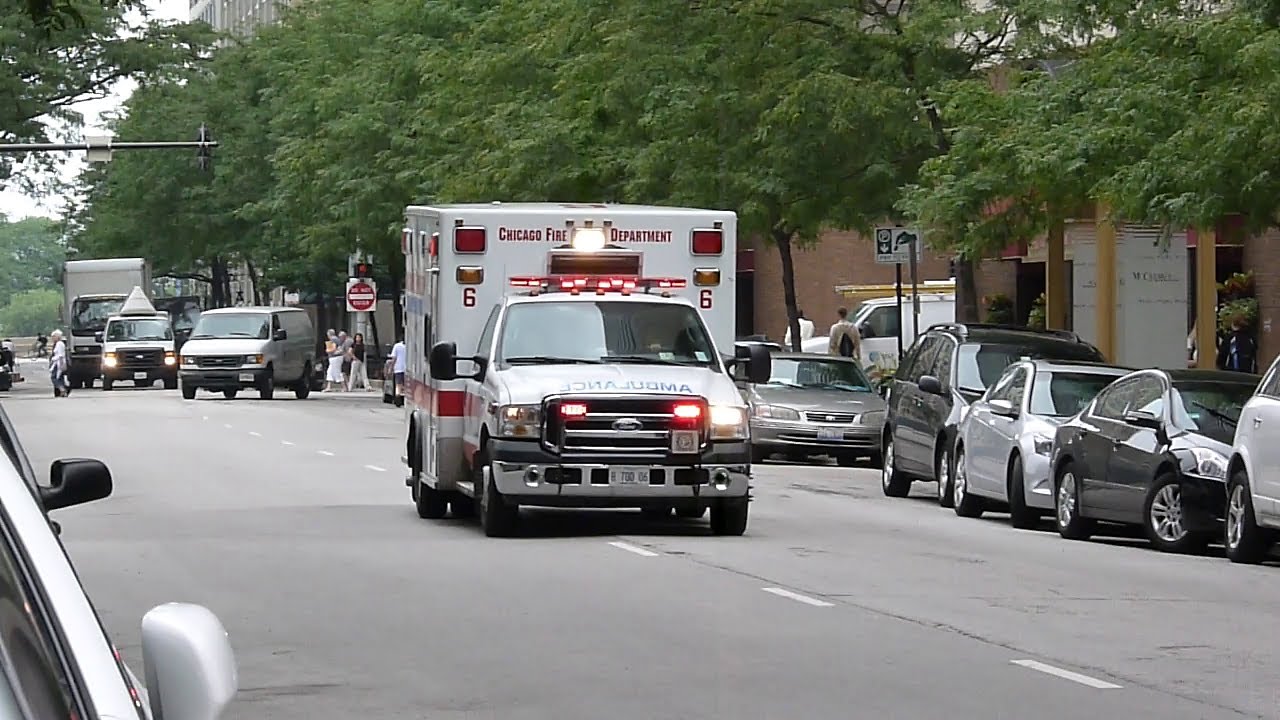 Chicago Fire Department Ambulance - EMS Unit 6 - YouTube