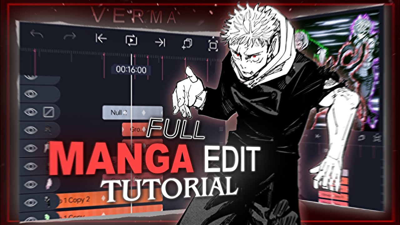 full manga edit tutorial / alight motion w/preset - YouTube