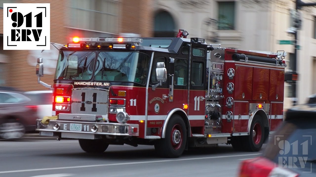 Manchester Fire Truck Responding | Engine 11 - YouTube