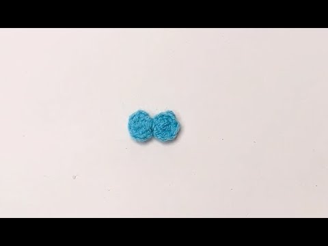 Crochet small Bow - YouTube