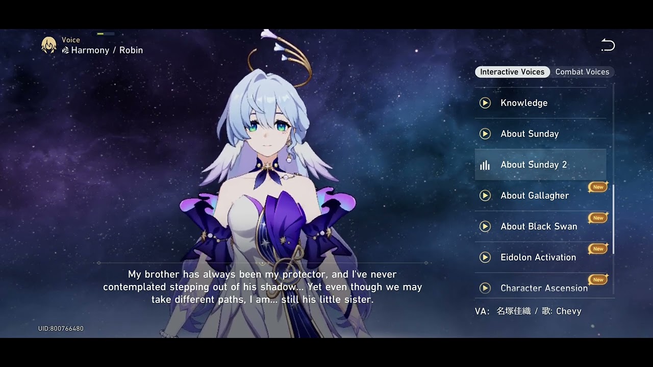 Honkai star rail Robin all voice lines (jp dub/eng sub) - YouTube