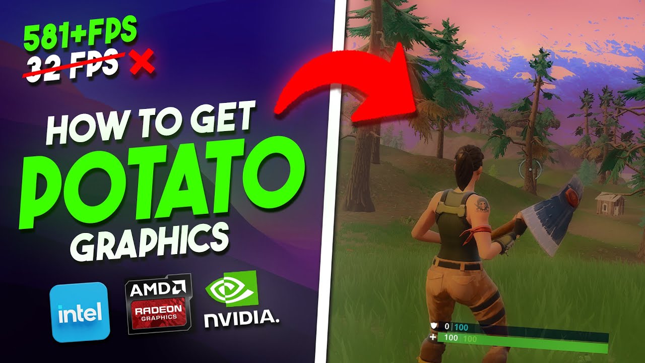 How To Get Potato Graphics in Fortnite on Low-End PCs (Intel, AMD ...
