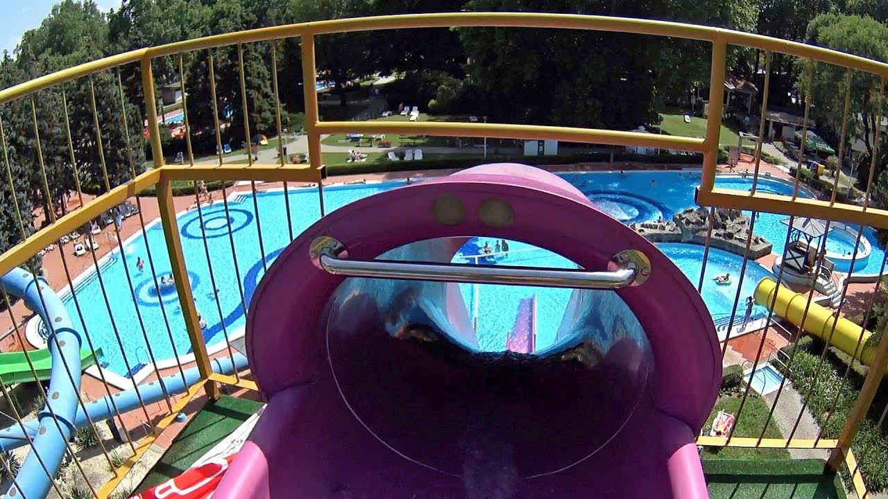 Kamikaze Water Slide at Római Strand - YouTube