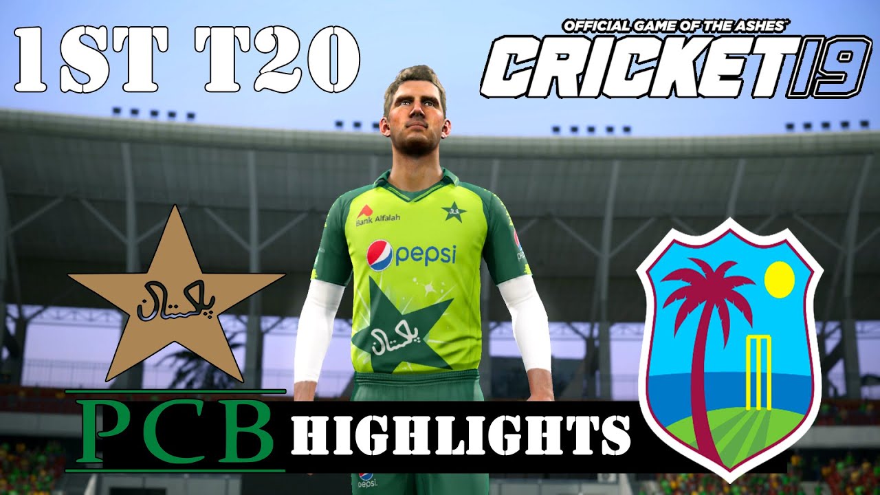 Pakistan vs West Indies 1st T20 Match 2021 - Cricket 19 Gameplay 1080P ...