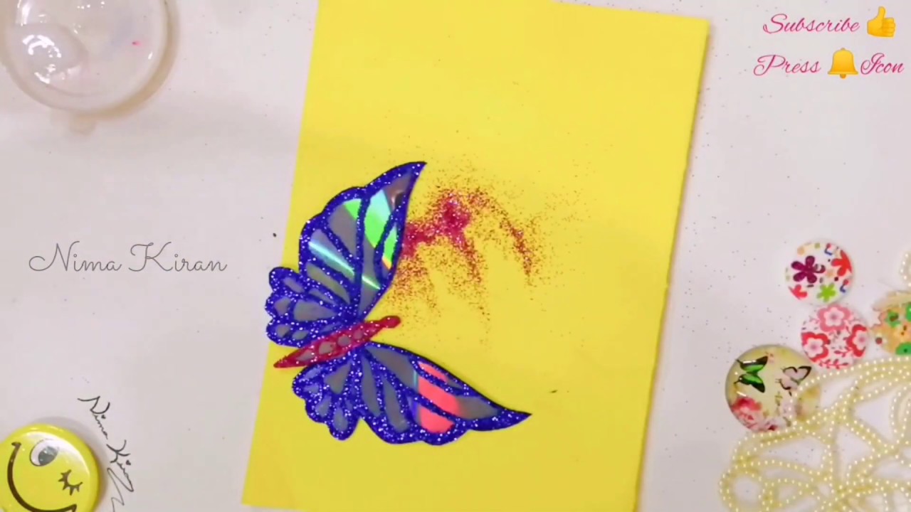 DVD/CD Craft Ideas - CD Butterfly Designs/ CD Craft /Best Out of waste ...