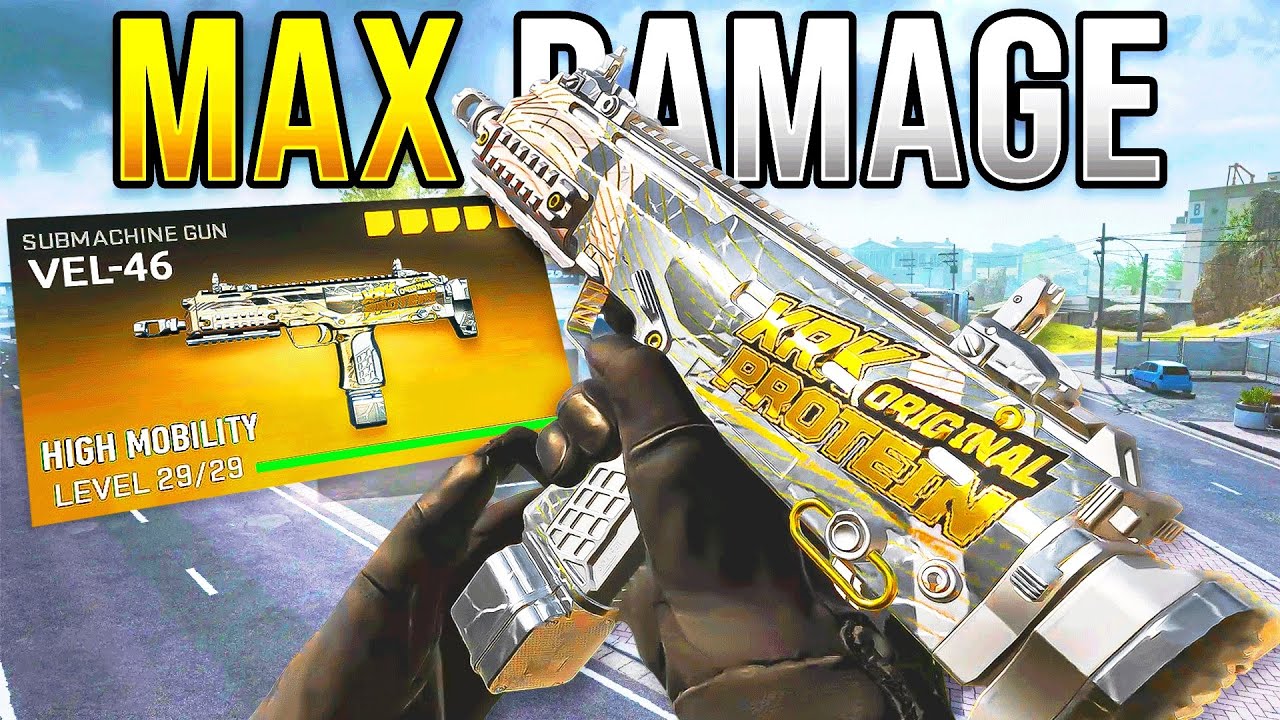 MAX DAMAGE VEL 46 Loadout Shreds in Warzone! - YouTube